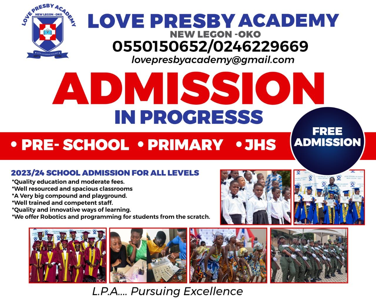 PCG Love Congregation, New Legon Oko
